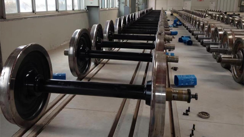 Railway wheel set for freight wagon